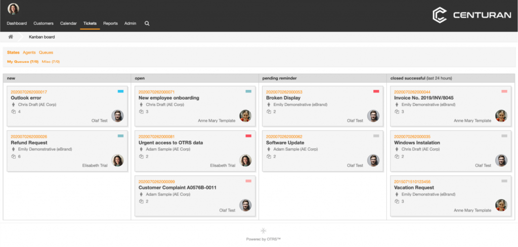 Kanban Board - Order and Add-on for Your ((OTRS)) CE Ticket System